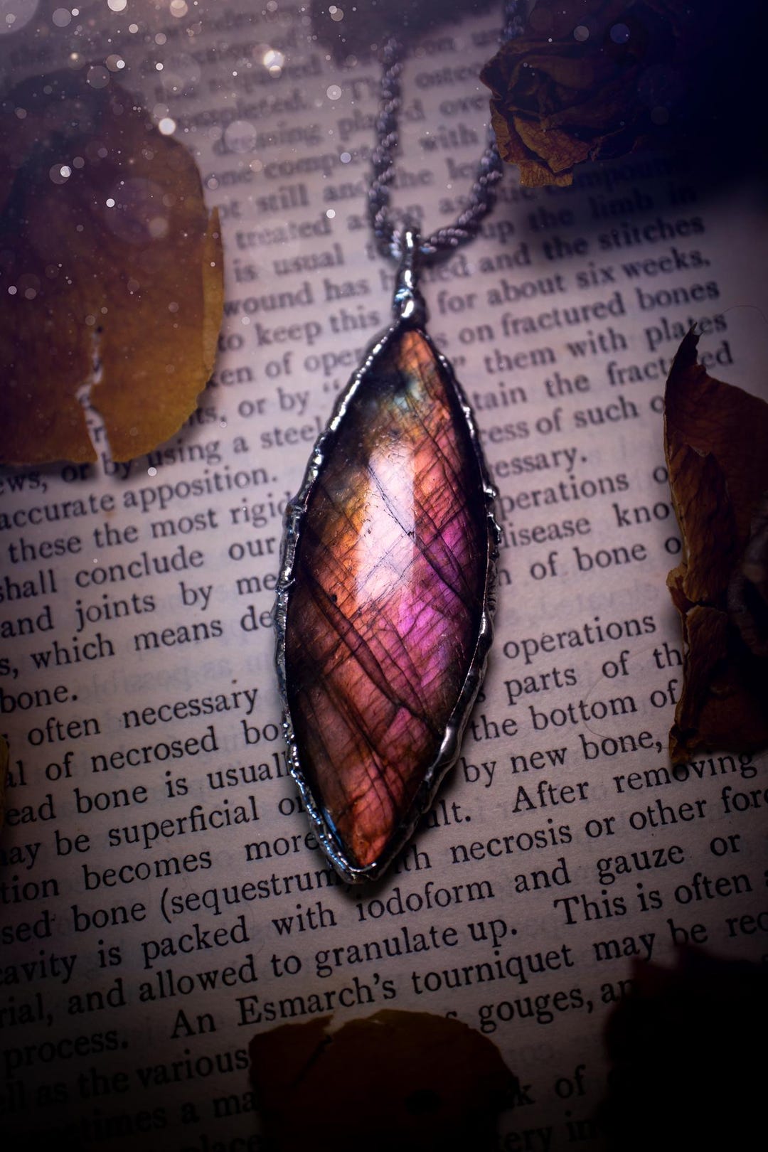 Handmade Flashy Pink, Orange and Purple Labradorite Spectrolite Soft ...