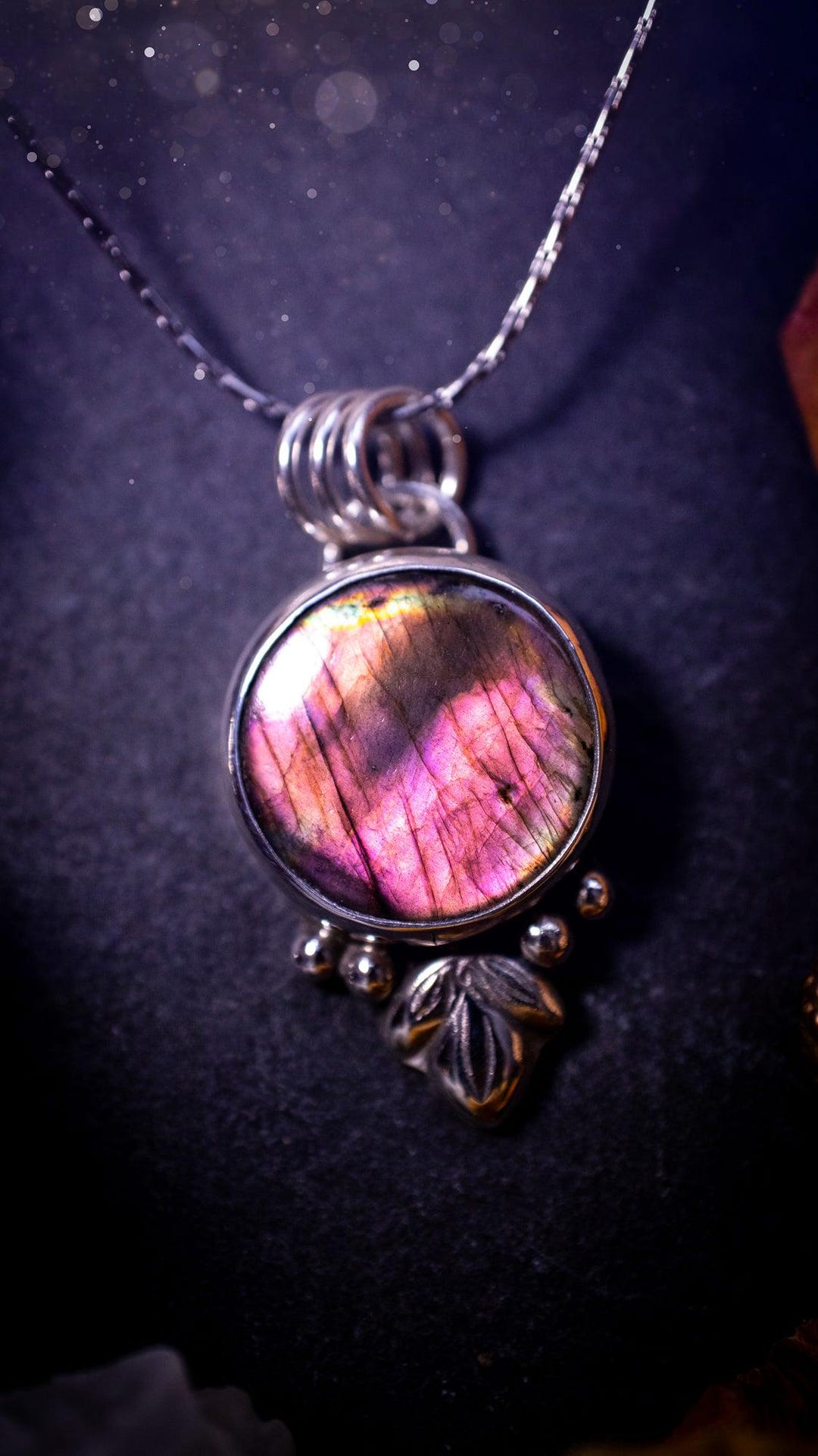Handcrafted and Minimalist, Purple and Pink Sunset Labradorite ...
