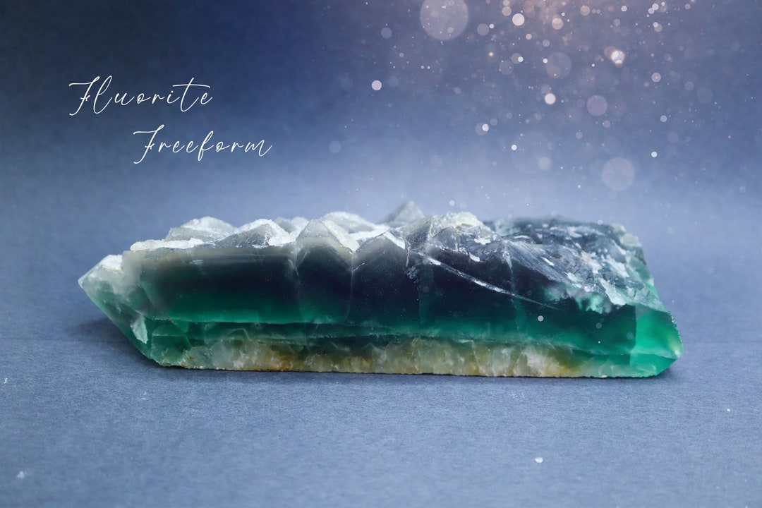 Large Green Fluorite Slab - Crystal Freeform - Crystal Decor - for ...