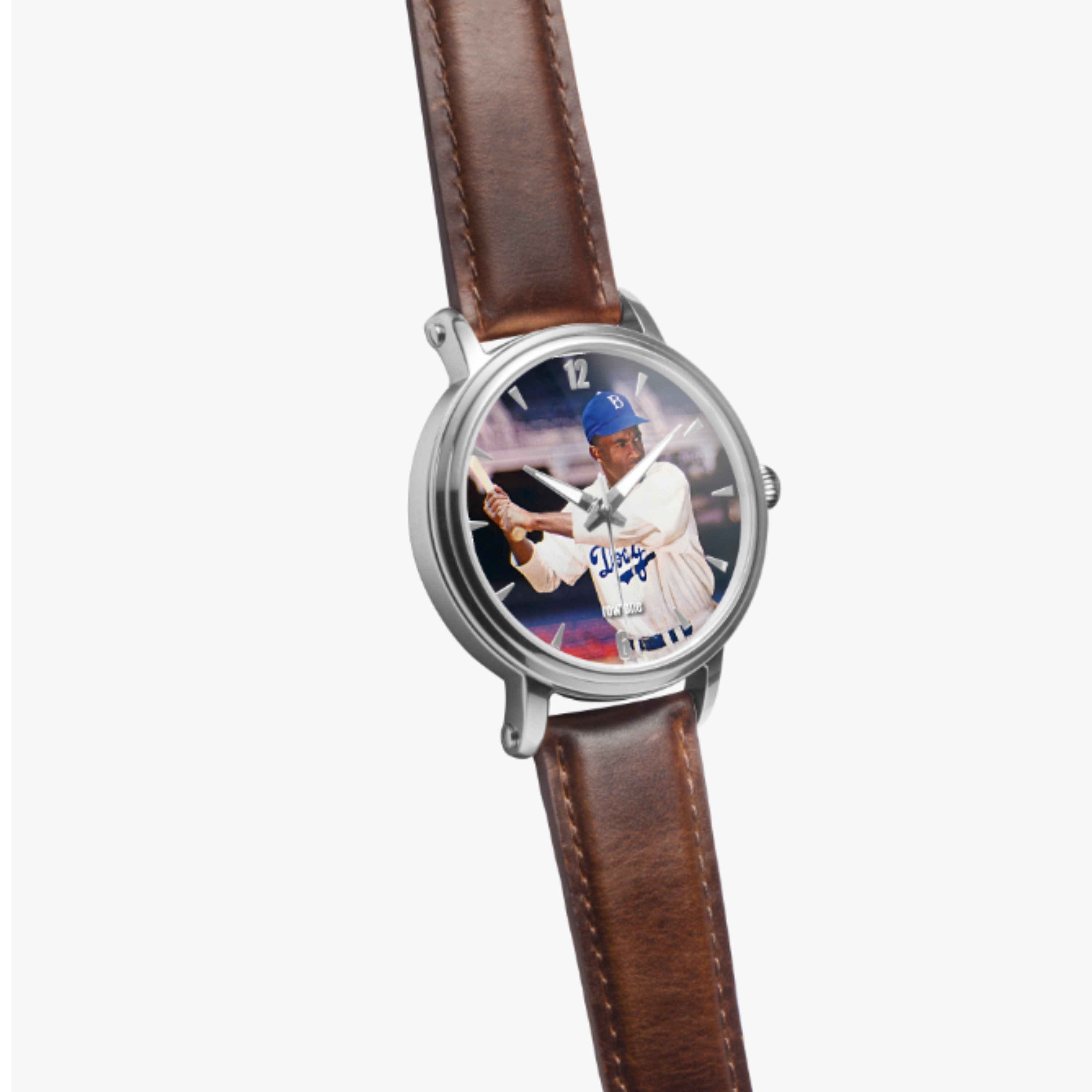1947 Jackie Robinson Photo Watch | Baseball Watches From Row One Brand ...