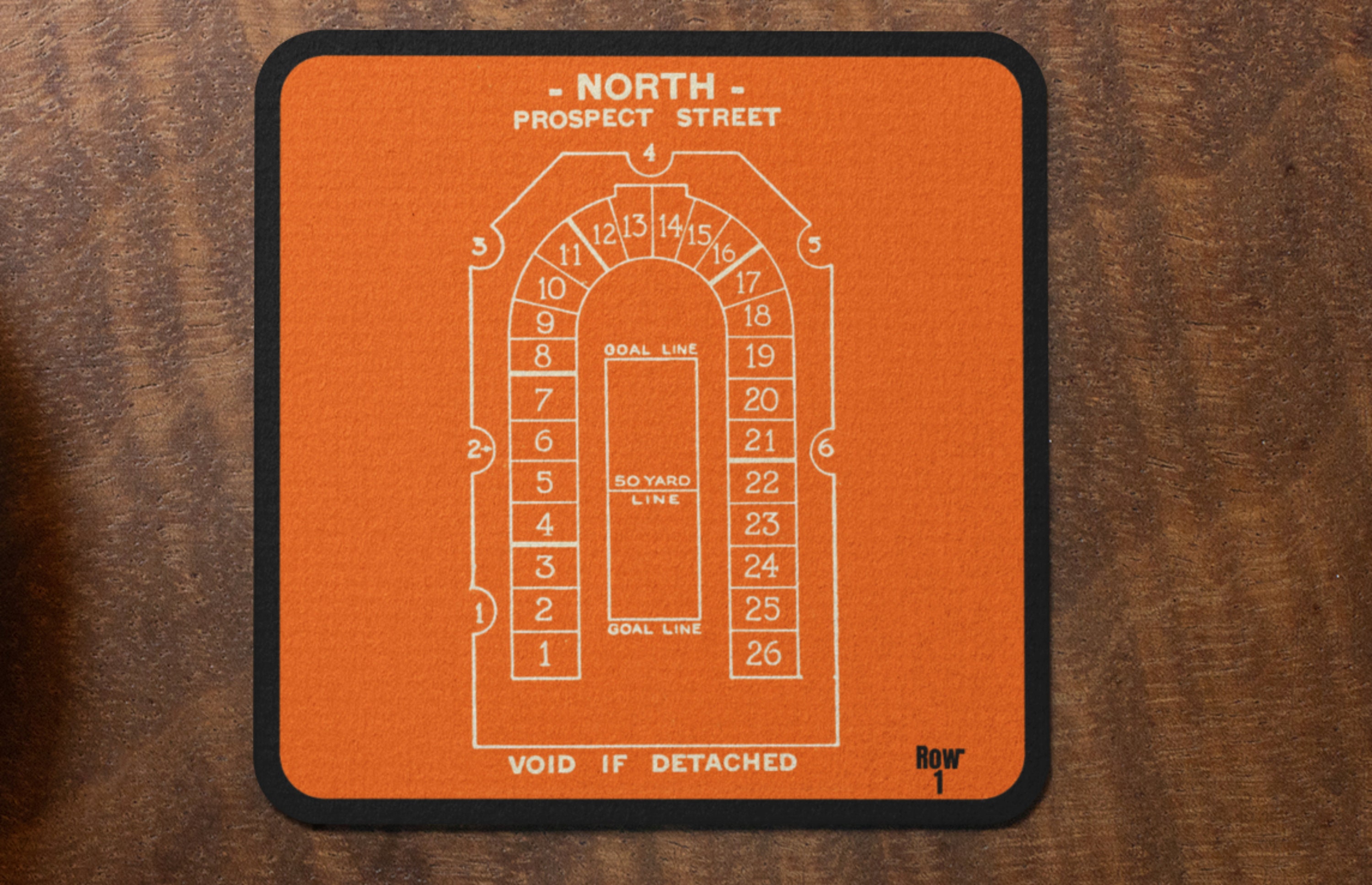 1933 Palmer Stadium Map Coasters, Princeton, New Jersey | Row One Brand ...