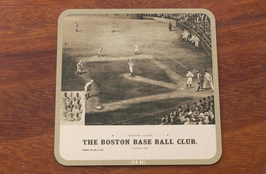 1889 Boston Beaneaters Baseball Art Coasters: Unique Sports Gift - Etsy