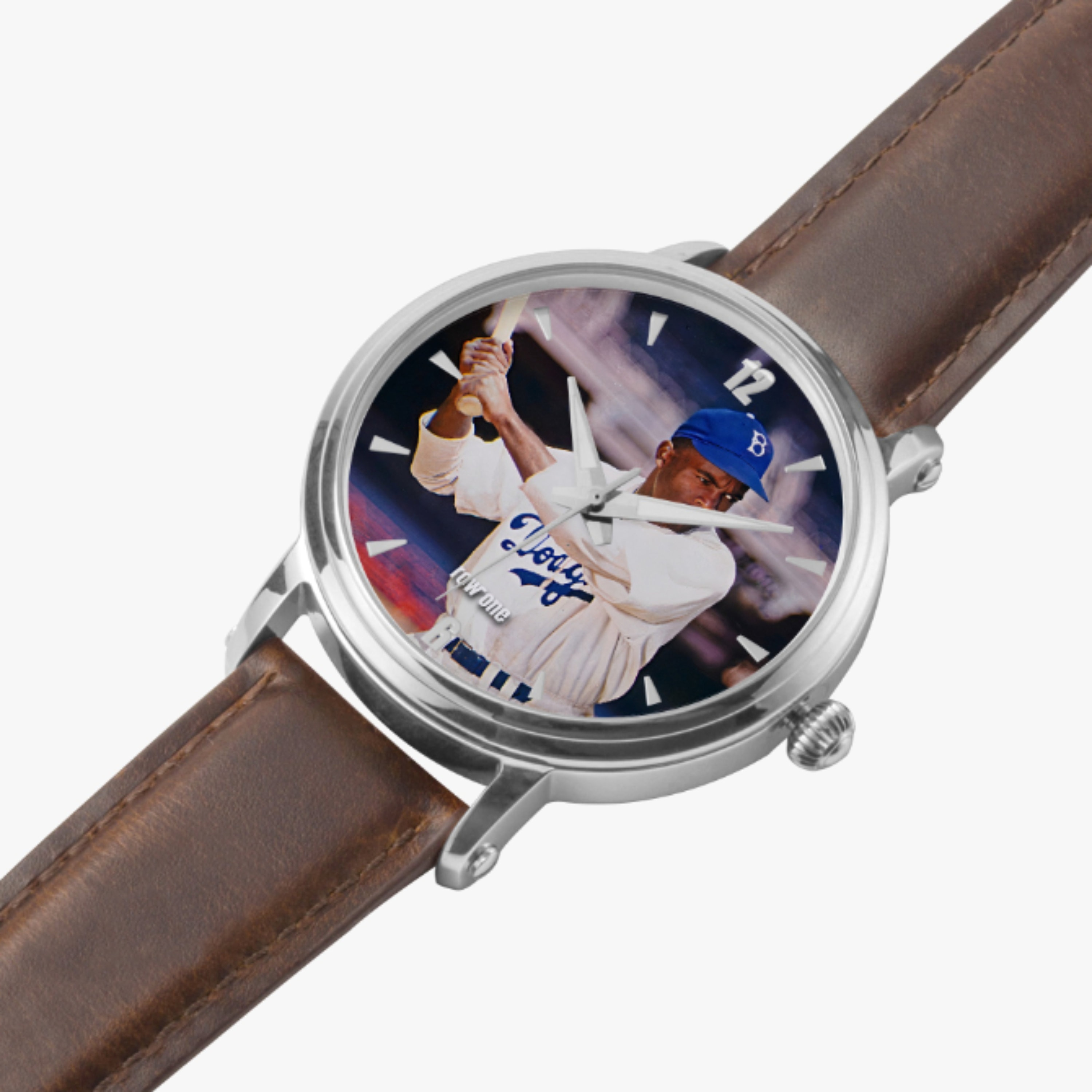 1947 Jackie Robinson Photo Watch | Baseball Watches From Row One Brand ...