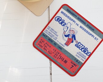 Ole Miss Ticket Stub - Etsy