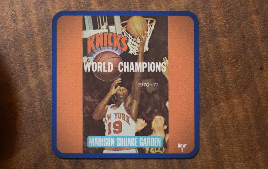 1971 New York Knicks Basketball Art Drink Coasters | Row One Brand ...