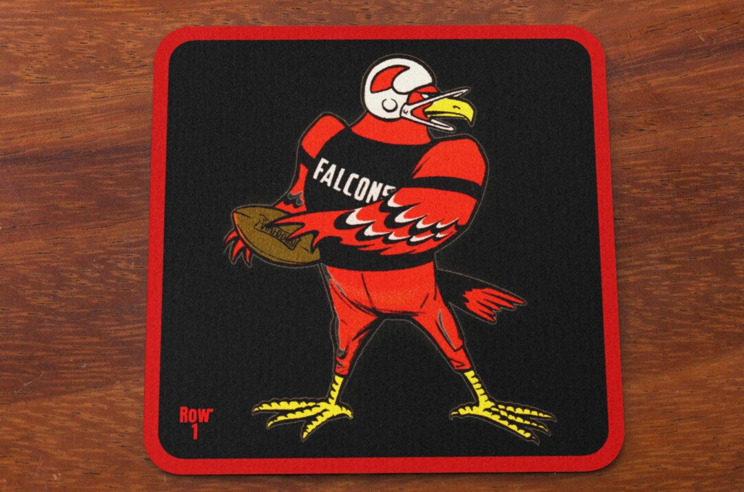 Set of Four Throwback Atlanta Falcons Art Drink Coasters (4) | Row One ...