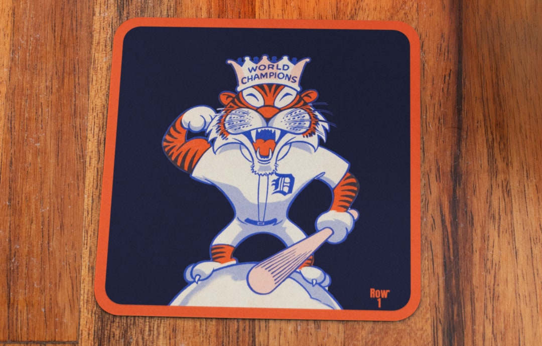 1969 Detroit Tiger World Champions Art Coasters (4) | Row One ...