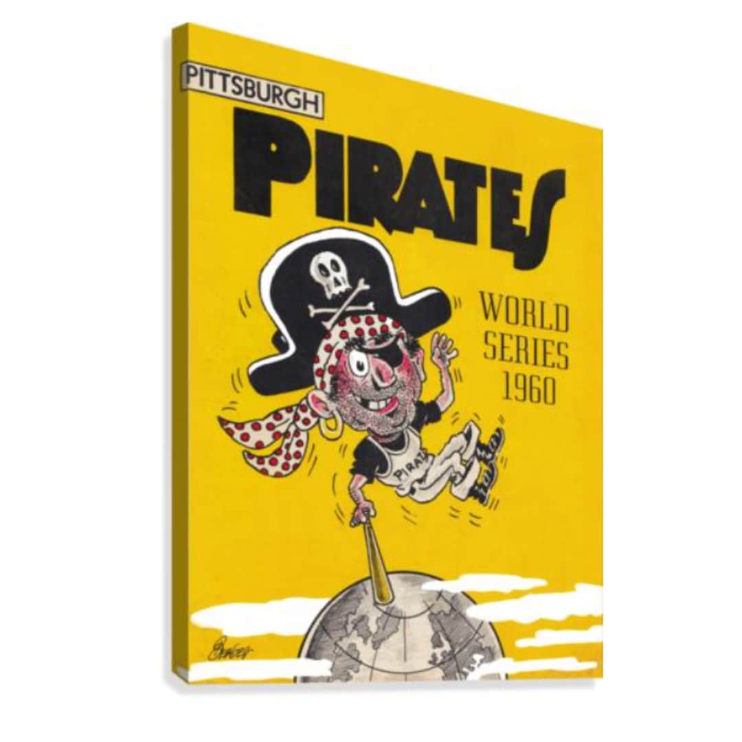 1960 Pittsburgh Pirates World Series Cover Art - Vintage Baseball ...