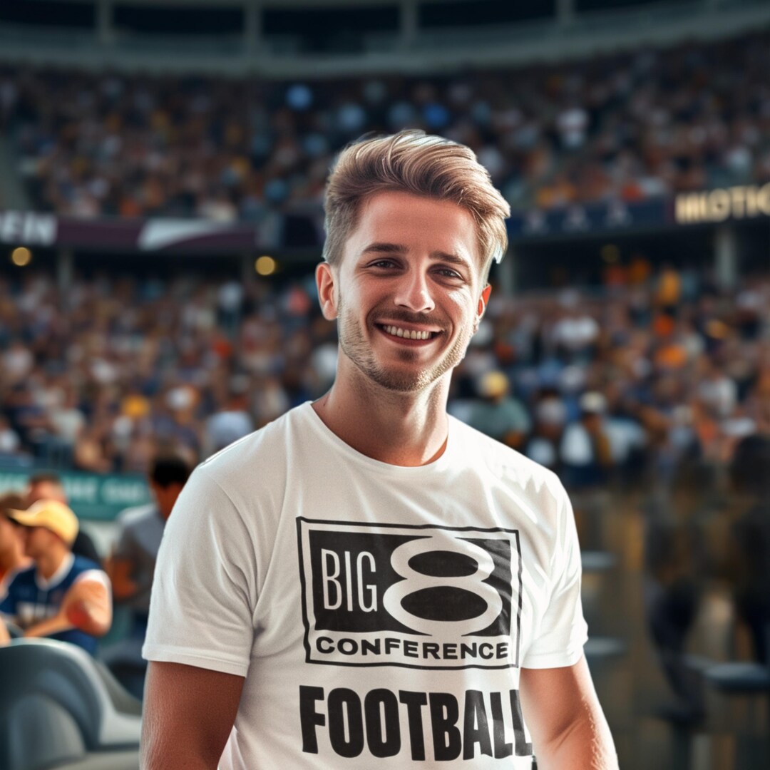 Big 8 Conference Retro Football T-shirt | Row One Brand Historic ...