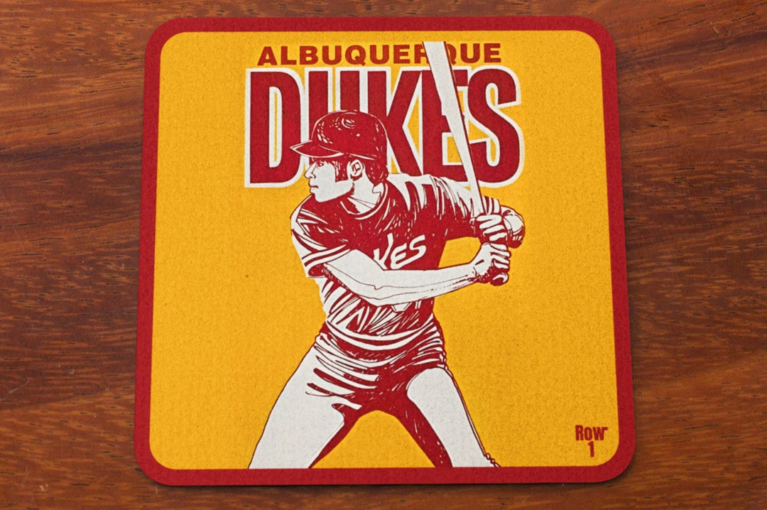 Albuquerque Dukes Baseball Art Coasters: 1977 Retro Design (set of 4 ...