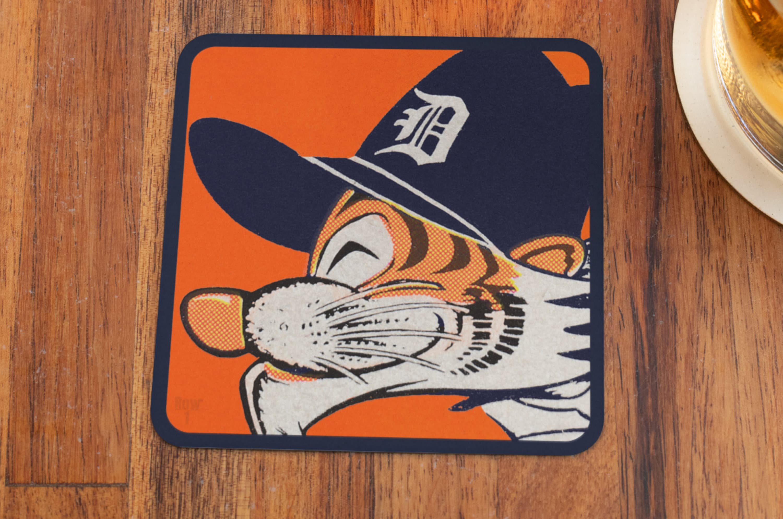 Detroit Tigers Coasters: 1970s Cartoon Art, Set of 4 - Etsy