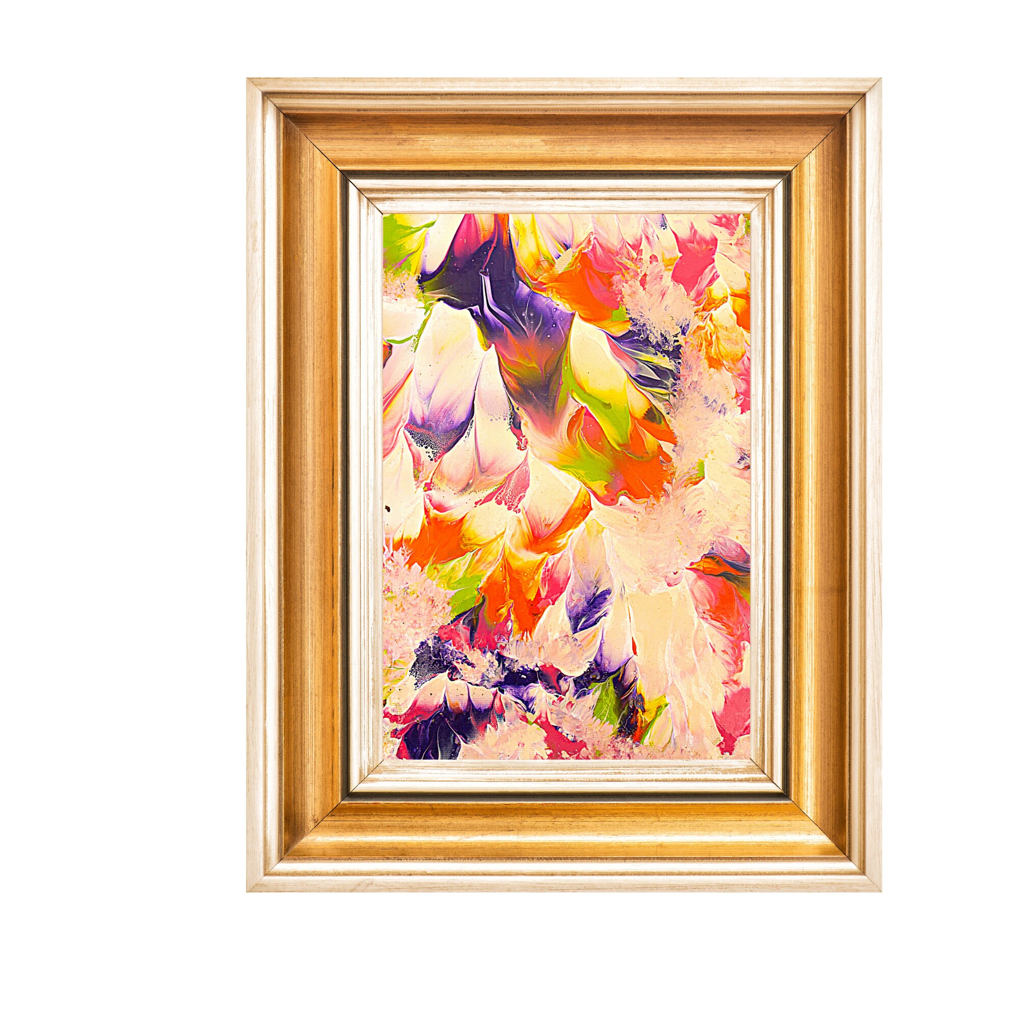 Orange, Purple, Green Botanical Printable A3 Painting, Country Style ...