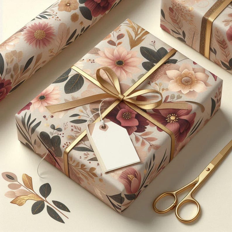 Misty Rose Floral12 X12inc Paper Pack, Gift for Scrapbooking, Printable ...