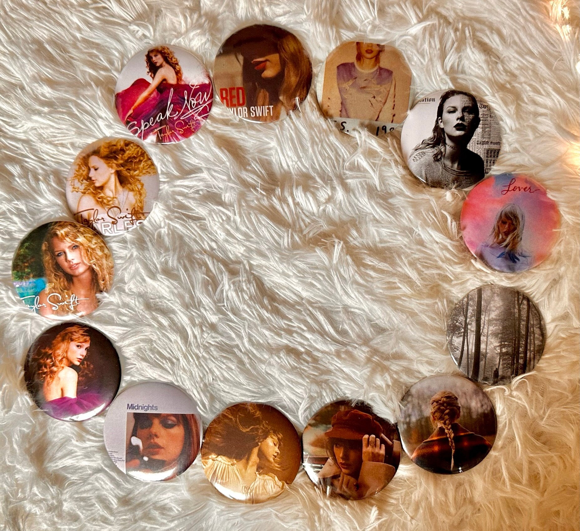 Taylor Swift Individual Albums Buttons - Etsy