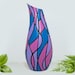 Unique Multicolor Abstract Vase, Modern Hand Painted 3D Printed Vase ...