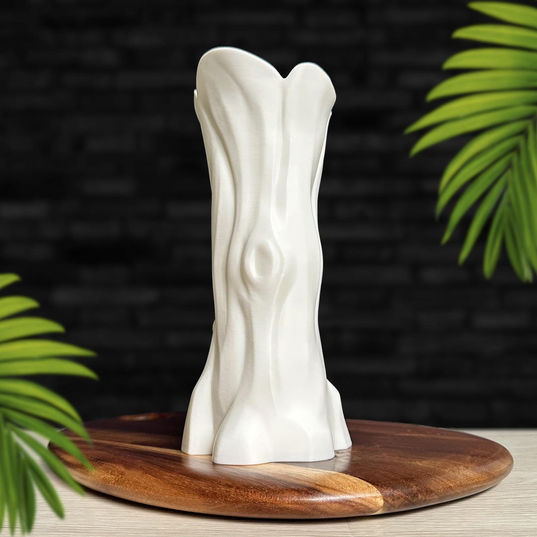 Tree Trunk Vase, Unique 3D Printed Nature Sculpture Decor, for Dry ...