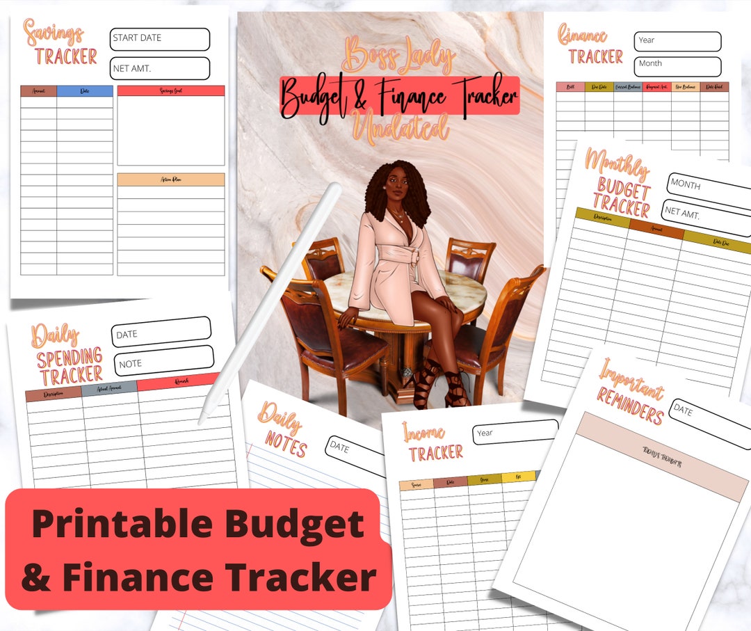 Black Girl Planner, Budget Planner Printable, Financial Planner ...