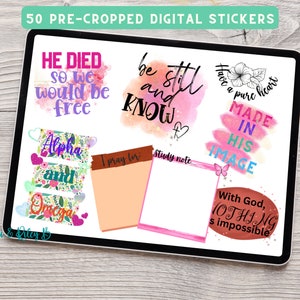 Faith Digital Stickers, Bible Sticker Bundle, Digital Bible Journaling ...