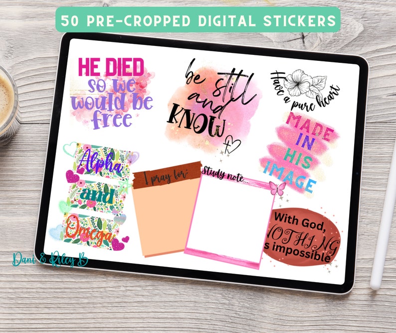 Faith Digital Stickers, Bible Sticker Bundle, Digital Bible Journaling ...