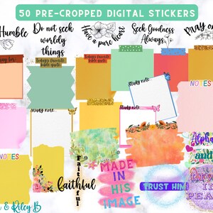 Faith Digital Stickers, Bible Sticker Bundle, Digital Bible Journaling ...