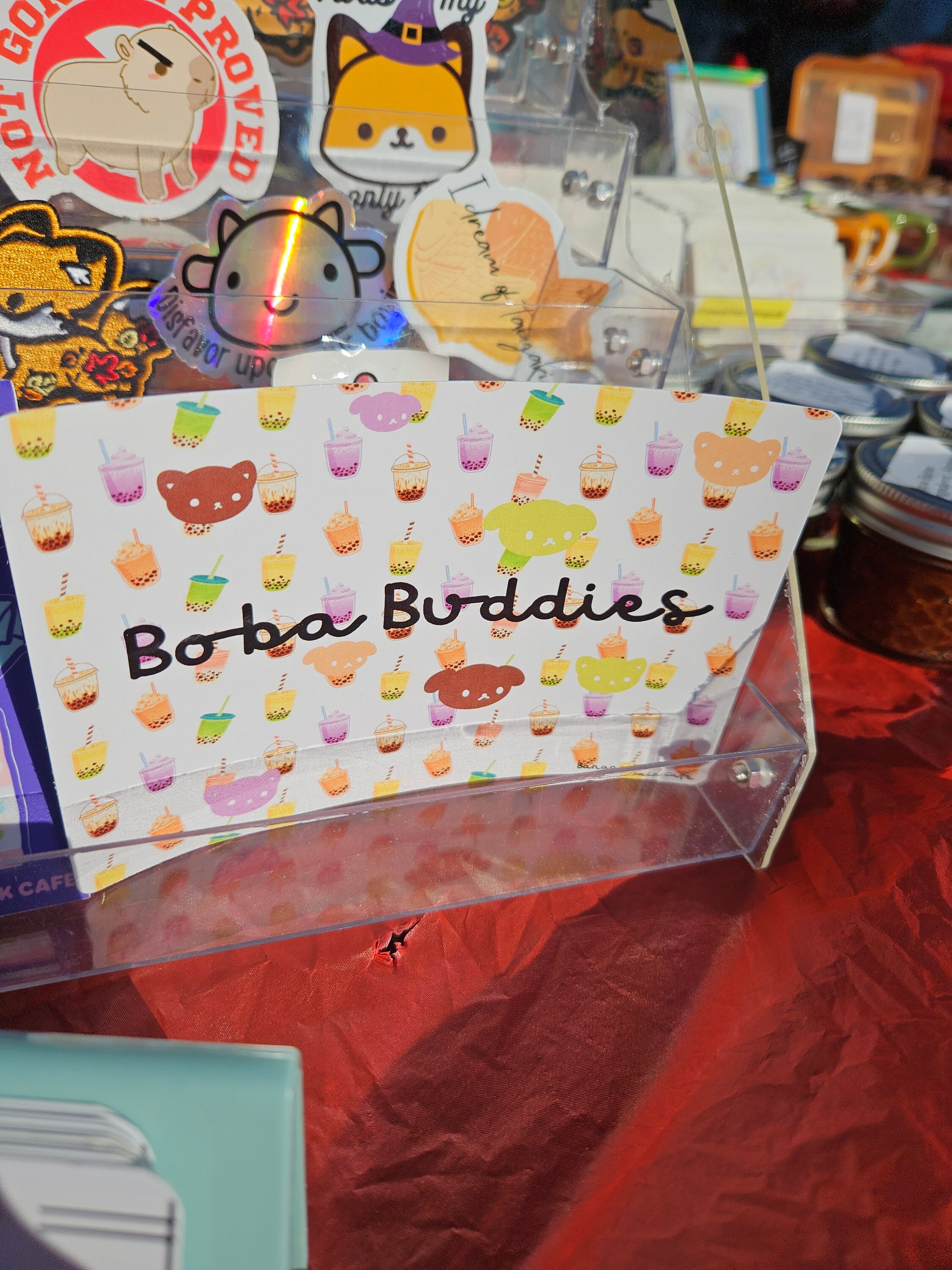 Boba Buddies Kawaii Postcard Wall Art Print Note Card Stationery - Etsy