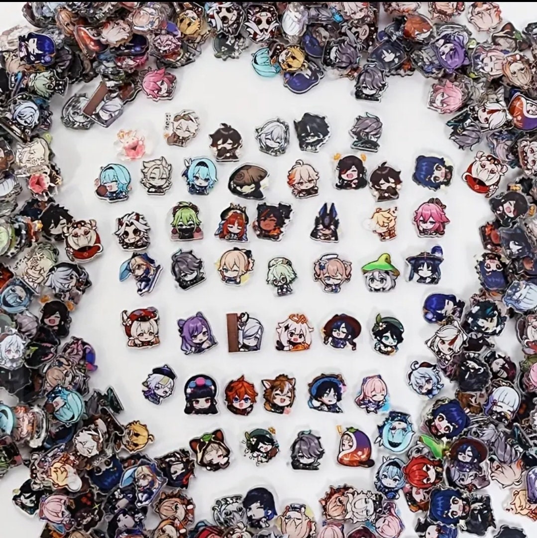 Acrylic Mini Charm Anime Scoops - Etsy