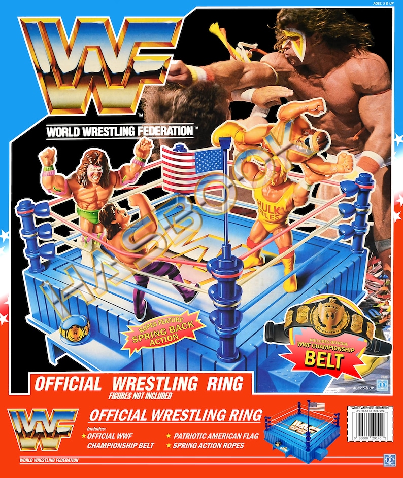 WWF Hasbro Ring Box Art Reproduction - Etsy
