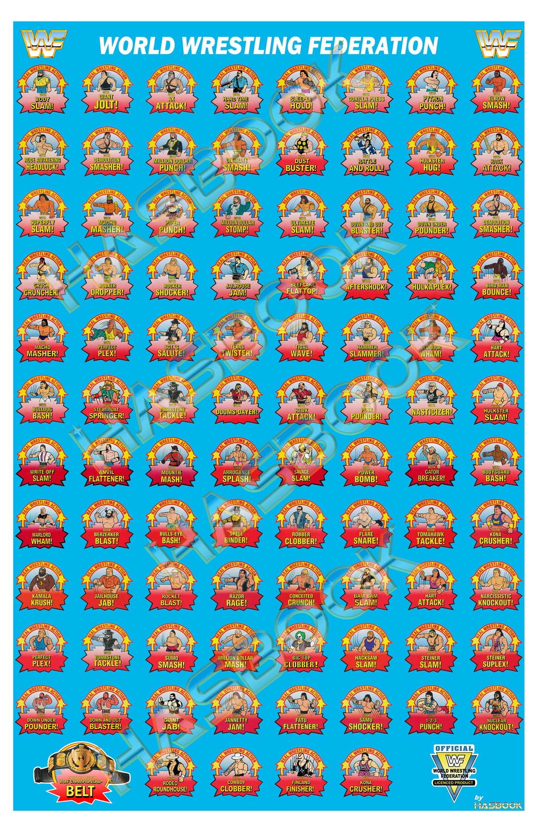 WWF Hasbro Real Action Poster (digital) - Etsy