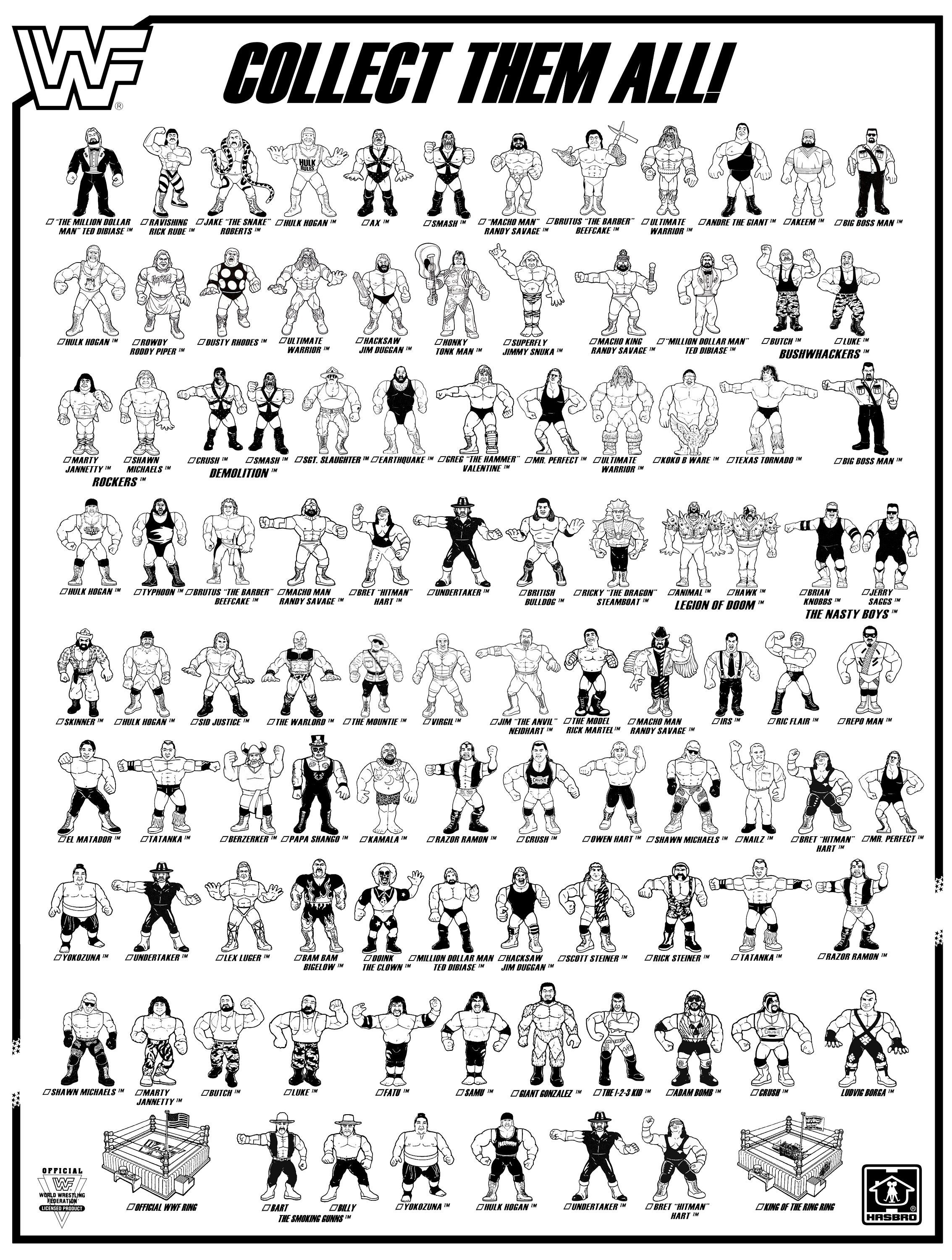 WWF Hasbro collect Them All Digital Poster | Etsy