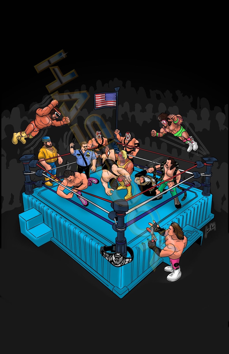 WWF Hasbro Series 1 Poster - Etsy
