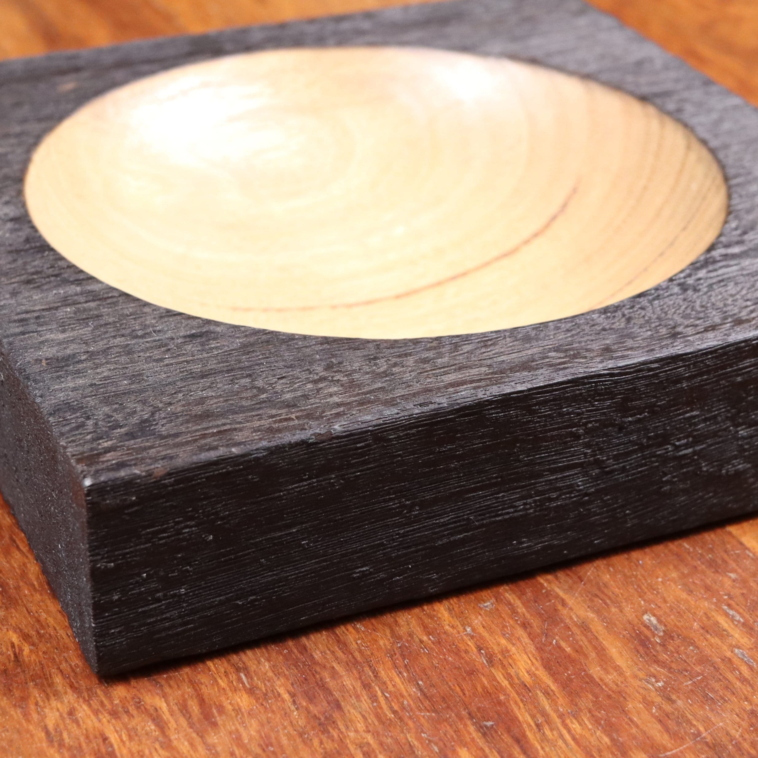 Square Wooden Catch All Bowl - Etsy