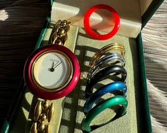 Vintage GUCCI 2700L Cable Bangle Watch - Etsy