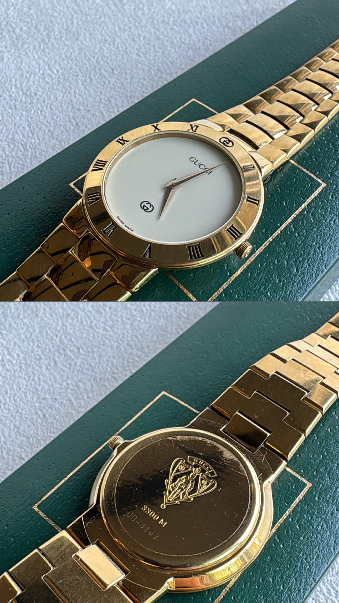 Vintage GUCCI 3300M Cream Dial Watch, Circa 1990s men's/unisex Watch - Etsy