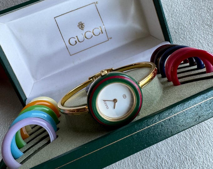 Vintage GUCCI Multi Bezel Bangle Watch, Circa 1990s - Etsy