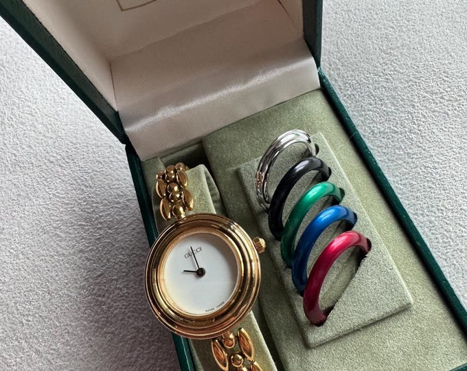 Vintage GUCCI Multi Bezel Gold Link Watch, Circa 1990s - Etsy