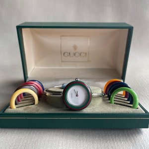Vintage GUCCI Multi Bezel Bangle Watch, Circa 1990s - Etsy