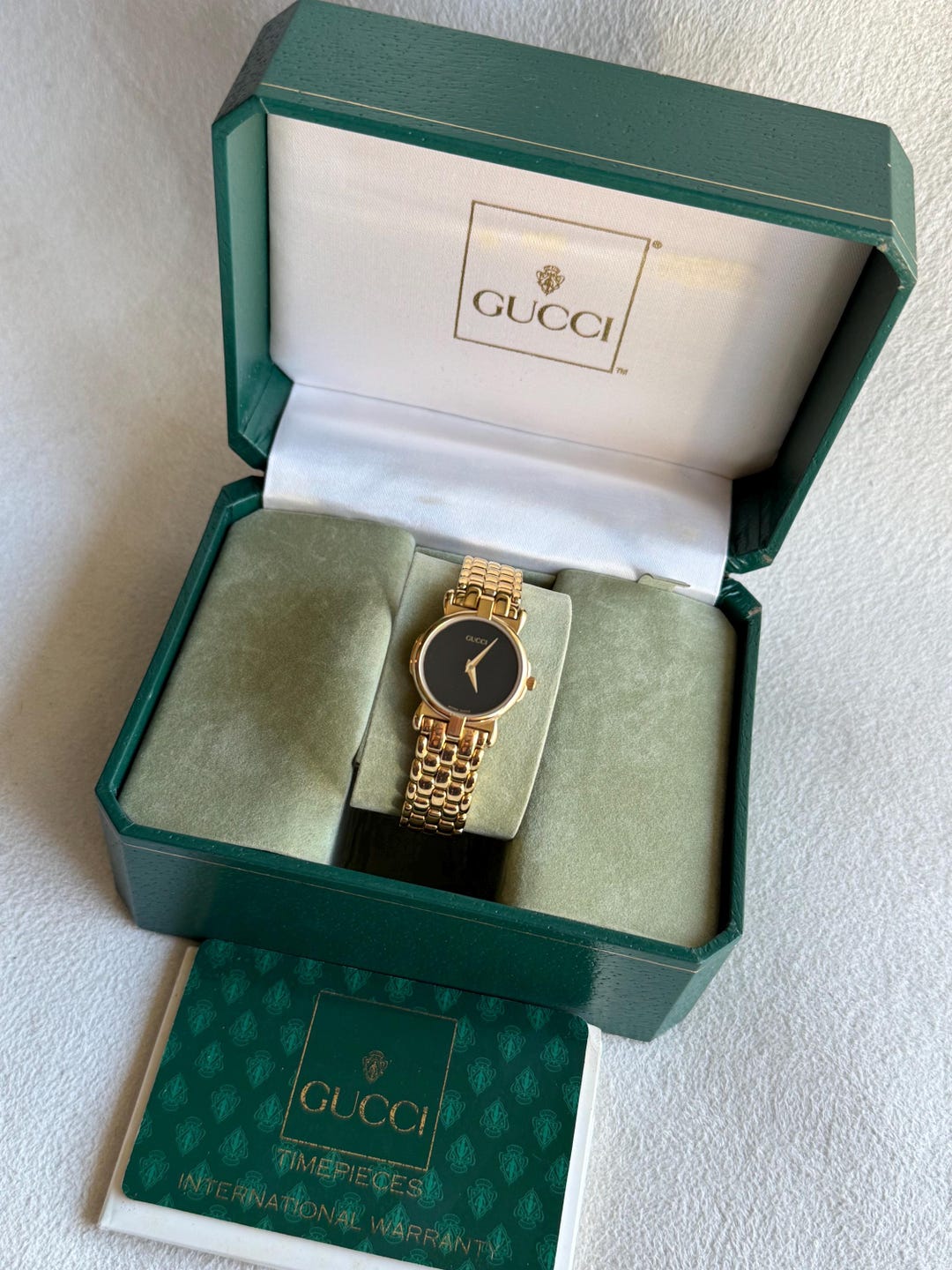 Vintage GUCCI Ladies Gold Plated Watch, Circa 1990s - Etsy