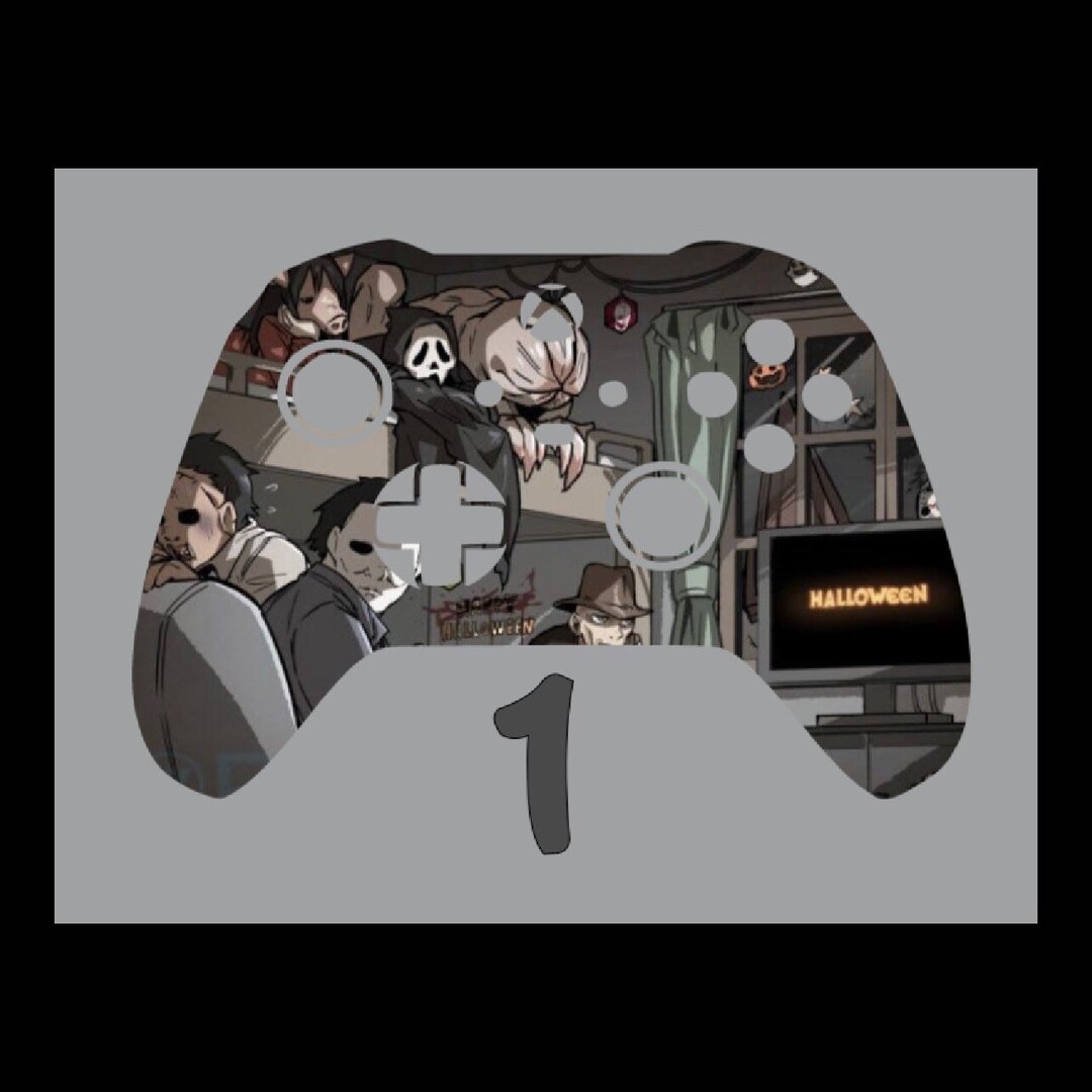 Cartoon Horror Characters Custom Controller Shell for Xbox S/X Front ...