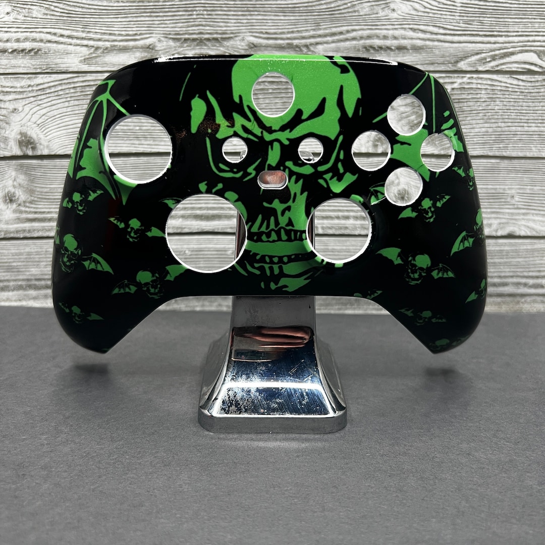 Green Deathbat Custom Controller Shell for Xbox S/X Front Housing ...