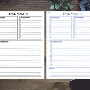 Time Management To-do List Bundle, Productivity Planner, Daily Task ...