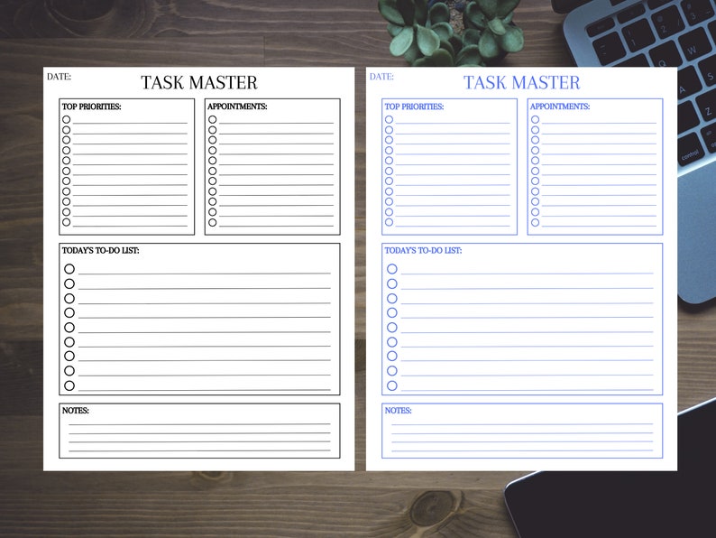 Time Management To-do List Bundle, Productivity Planner, Daily Task ...