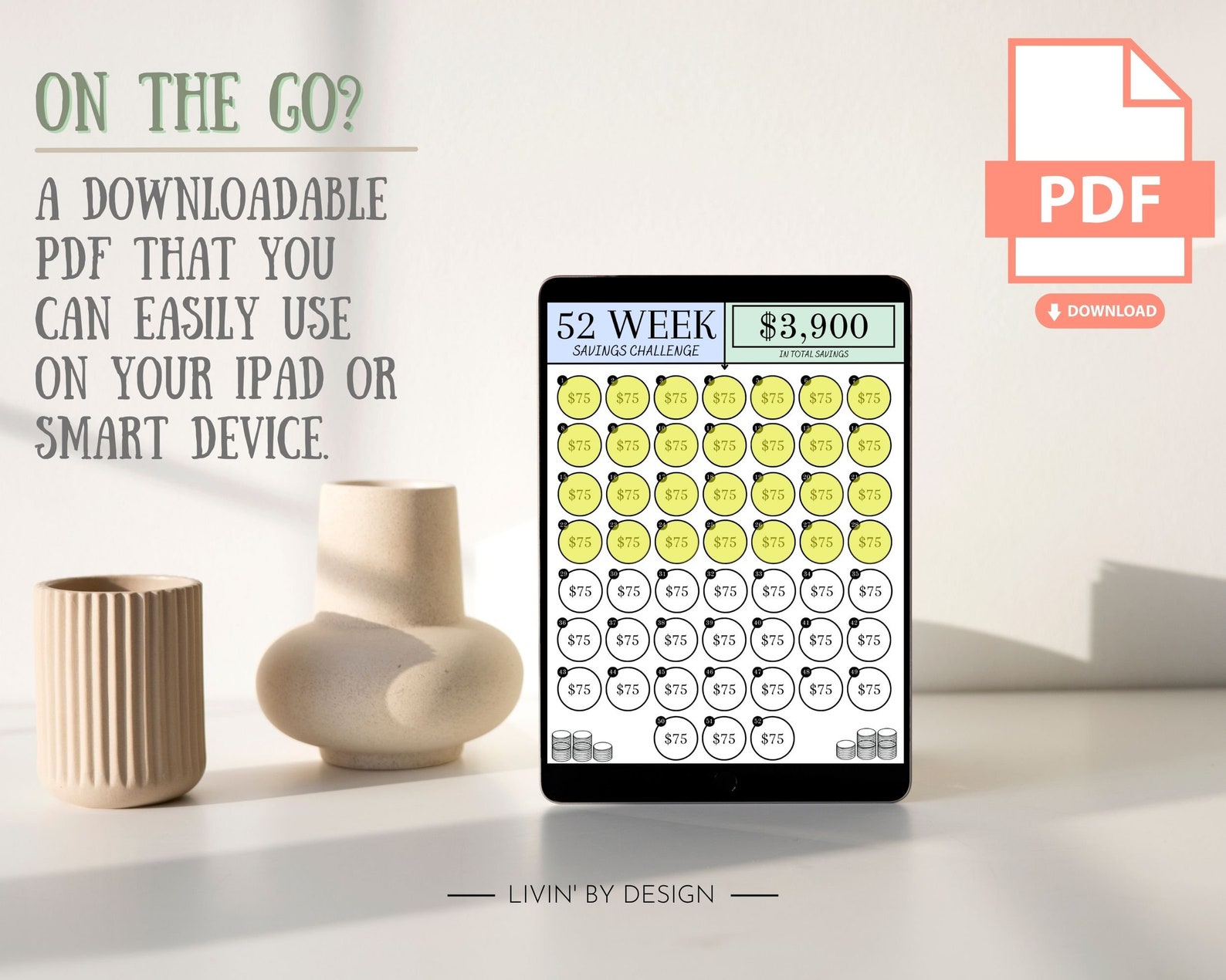 Complete Savings Challenge Set Printable Savings Goal - Etsy