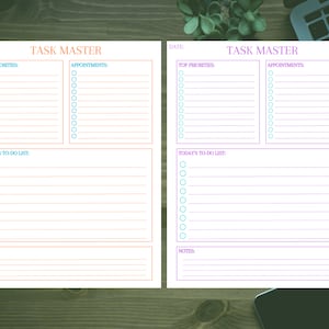 Time Management To-do List Bundle, Productivity Planner, Daily Task ...