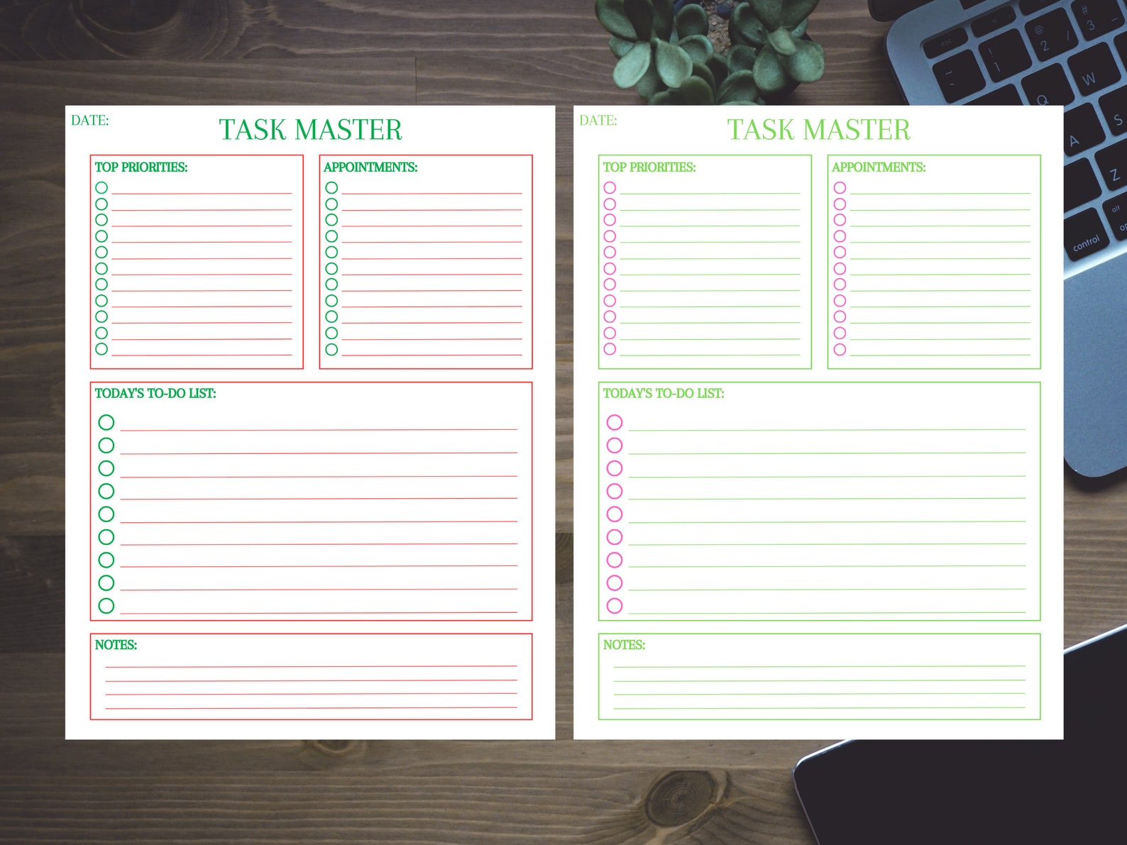 Time Management To-do List Bundle, Productivity Planner, Daily Task ...