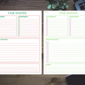 Time Management To-do List Bundle, Productivity Planner, Daily Task ...