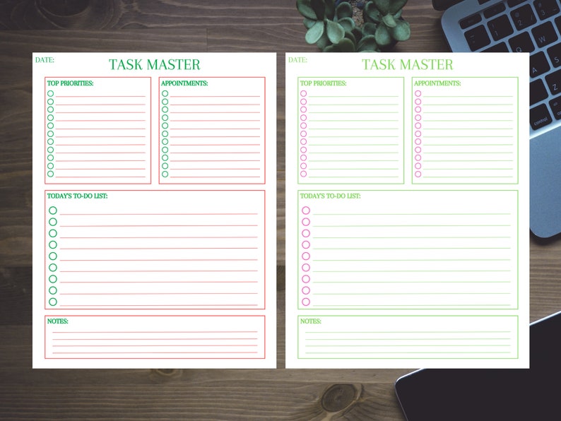 Time Management To-do List Bundle, Productivity Planner, Daily Task ...