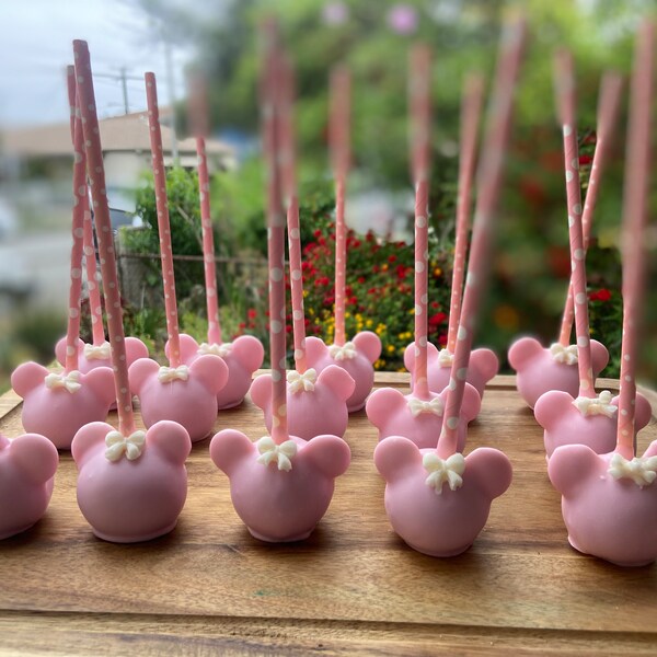 Minnie Mouse Cake Pops - Etsy