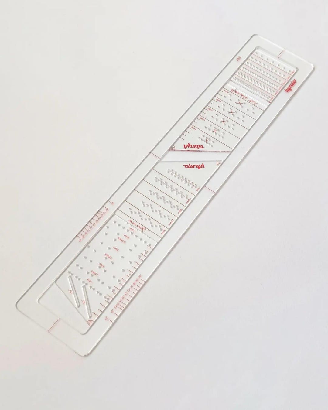 Multi-angle Italic Calligraphy Ruler 45,52,55 Slants With Horizontal ...