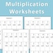 Multiplication Worksheets | 100 Multiplications With Answers | Numbers ...