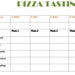 Pizza Tasting Score Sheet Printable: Party Game (instant Download) - Etsy
